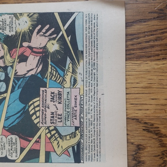 Marvel | Other | Vintage 7s The Mighty Thor Vol No 18 Marvel Comics ...